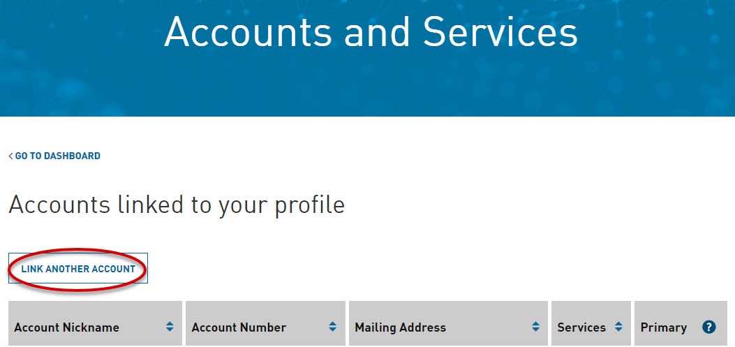 How do I link another account to my profile?